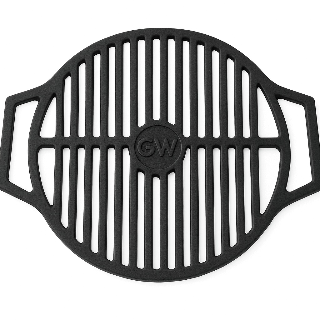 Gratar rotund din fontă D40 cu mânere